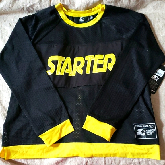 STARTER | Tops | Starter Mesh Long Sleeve Crop Shirt | Poshmark